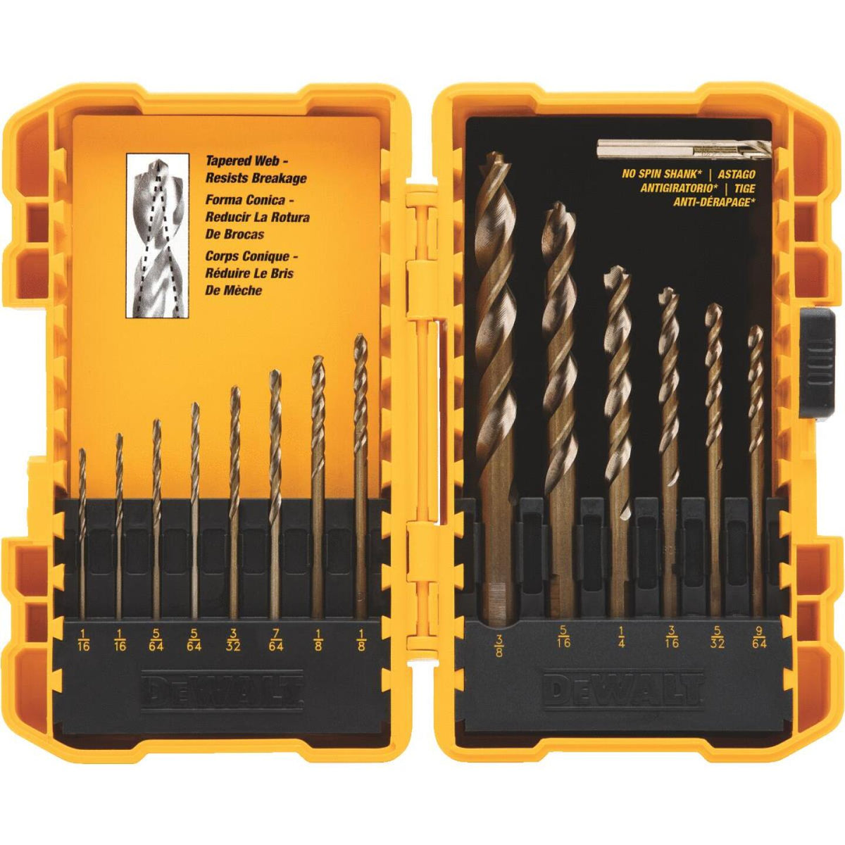 DeWalt 14-Piece Gold Ferrous Oxide Pilot Point General Purpose Drill ...