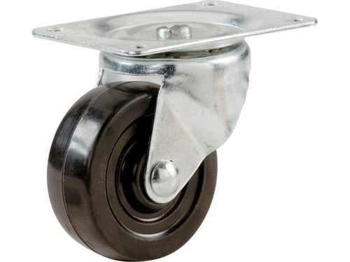 Shepherd Hardware 3-Inch Swivel Plate Soft Rubber Caster, 175-lb Load ...