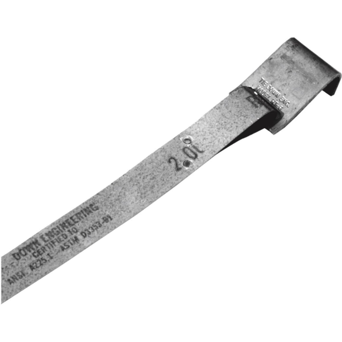 Tie Down 1-1/4 In. x 7 Ft. Galvanized Steel Frame Tie with Hook ...